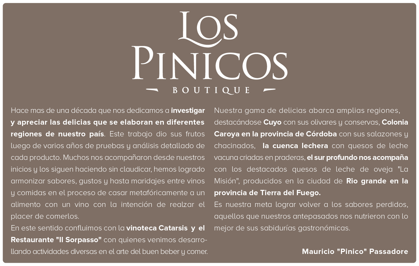 Quiénes somos – Los Pinicos